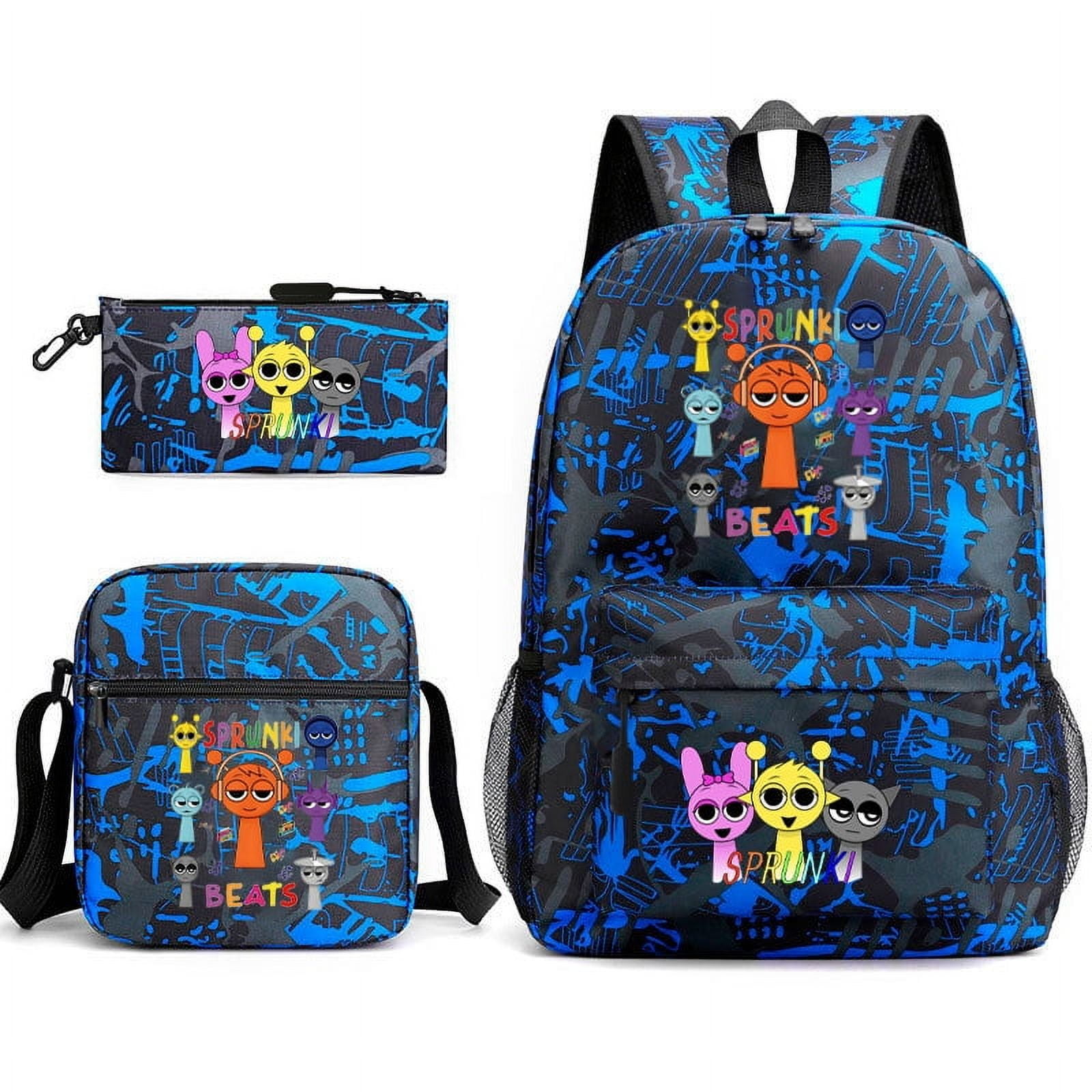 Rhythm box sprunki peripheral backpack cartoon large capacity starry ...