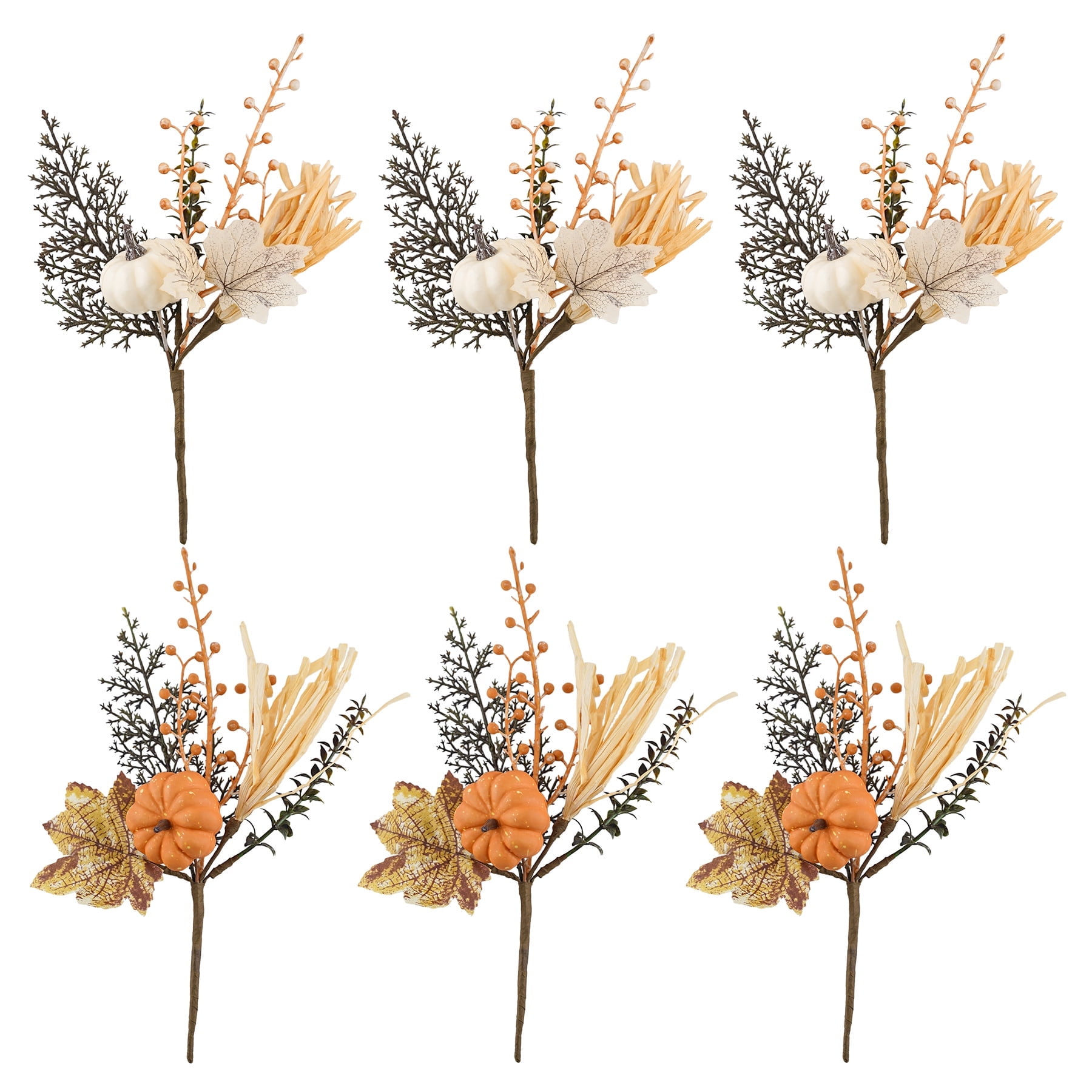 Rhytsing 6 Pcs Artificial Autumn Picks 13 Inches with Realistic ...