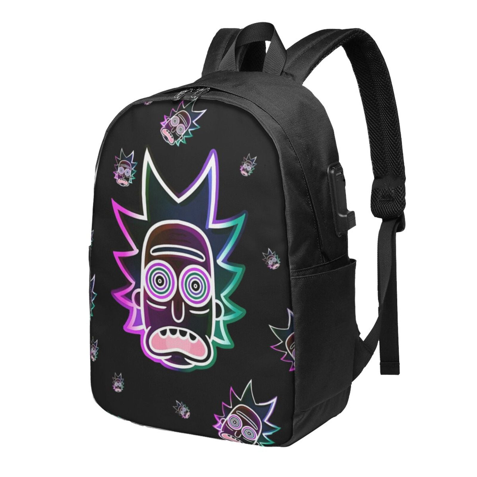 Ri-ck And Mo-rty Backpack 17 Inch Travel Laptop Backpacks with USB Charging Port - Walmart.com