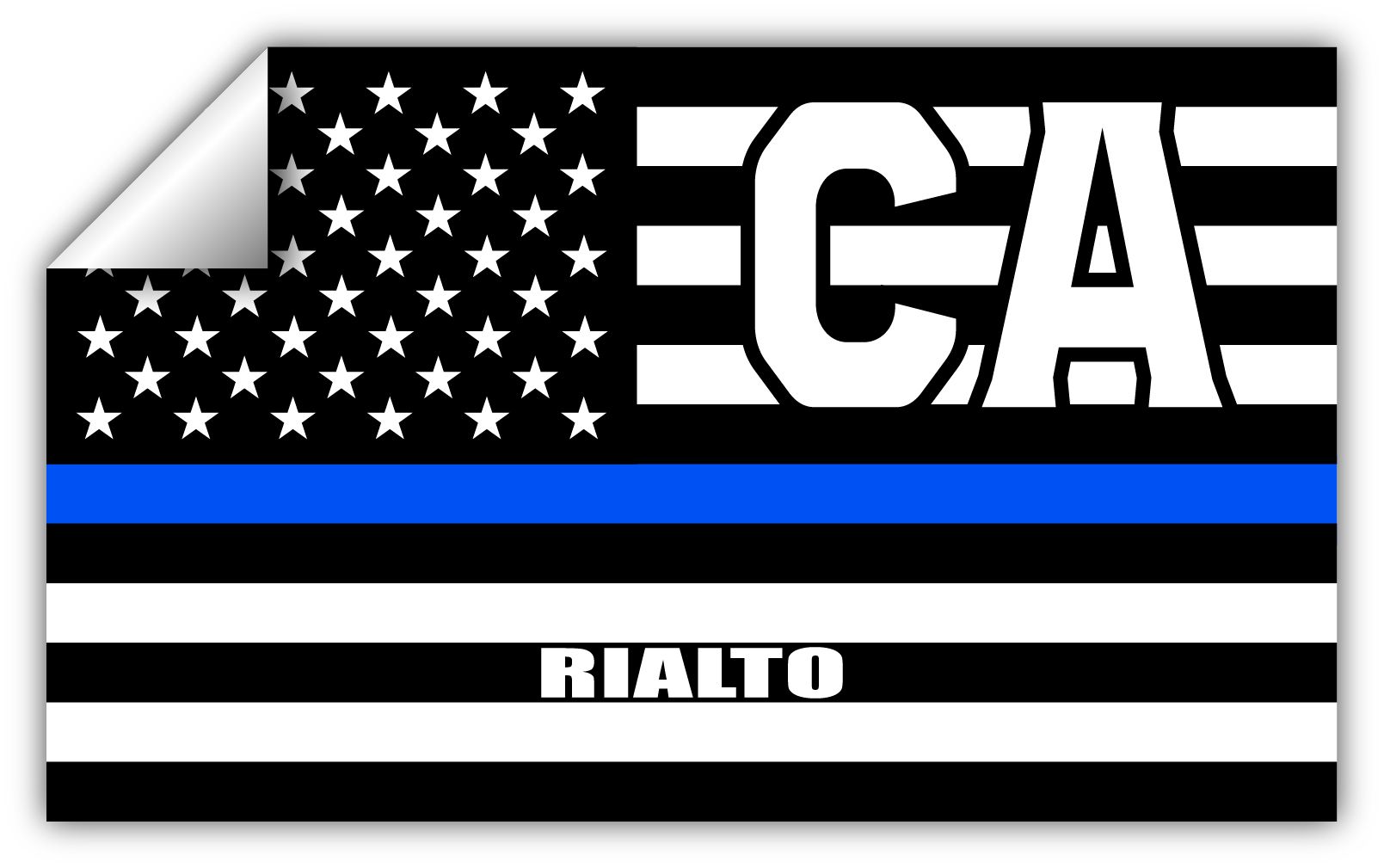 Rialto CA California San Bernardino County Thin Blue Line Stealthy USA ...