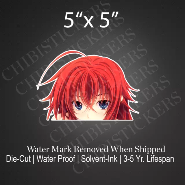 Rias Gremory Chibi Highschool Dxd Anime Sticker Vinyl Sticker ...