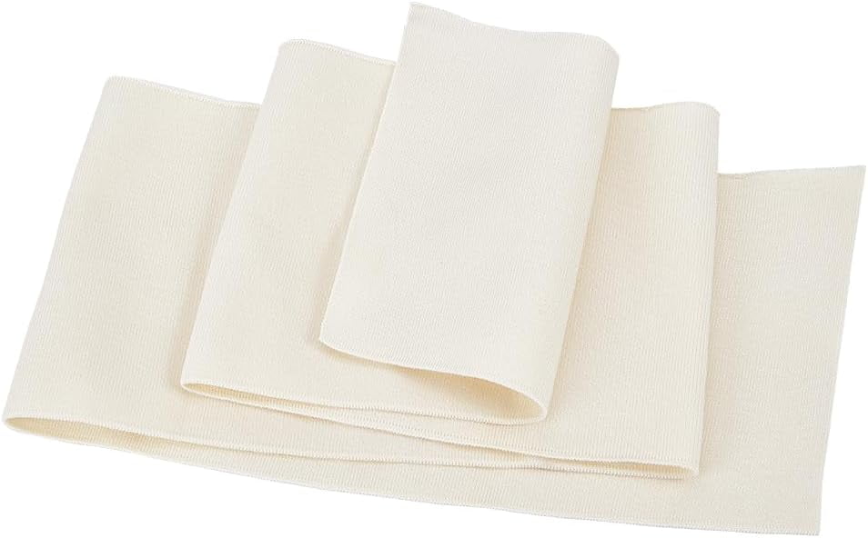 Rib Cuff Fabric 39x5.9 Inch Stretch Fine Ribbing Knit Fabric Beige ...