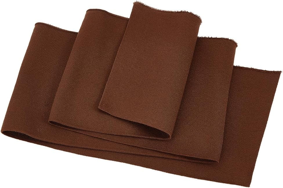 Rib Cuff Fabric 39x5.9 Inch Stretch Fine Ribbing Knit Fabric Coconut ...