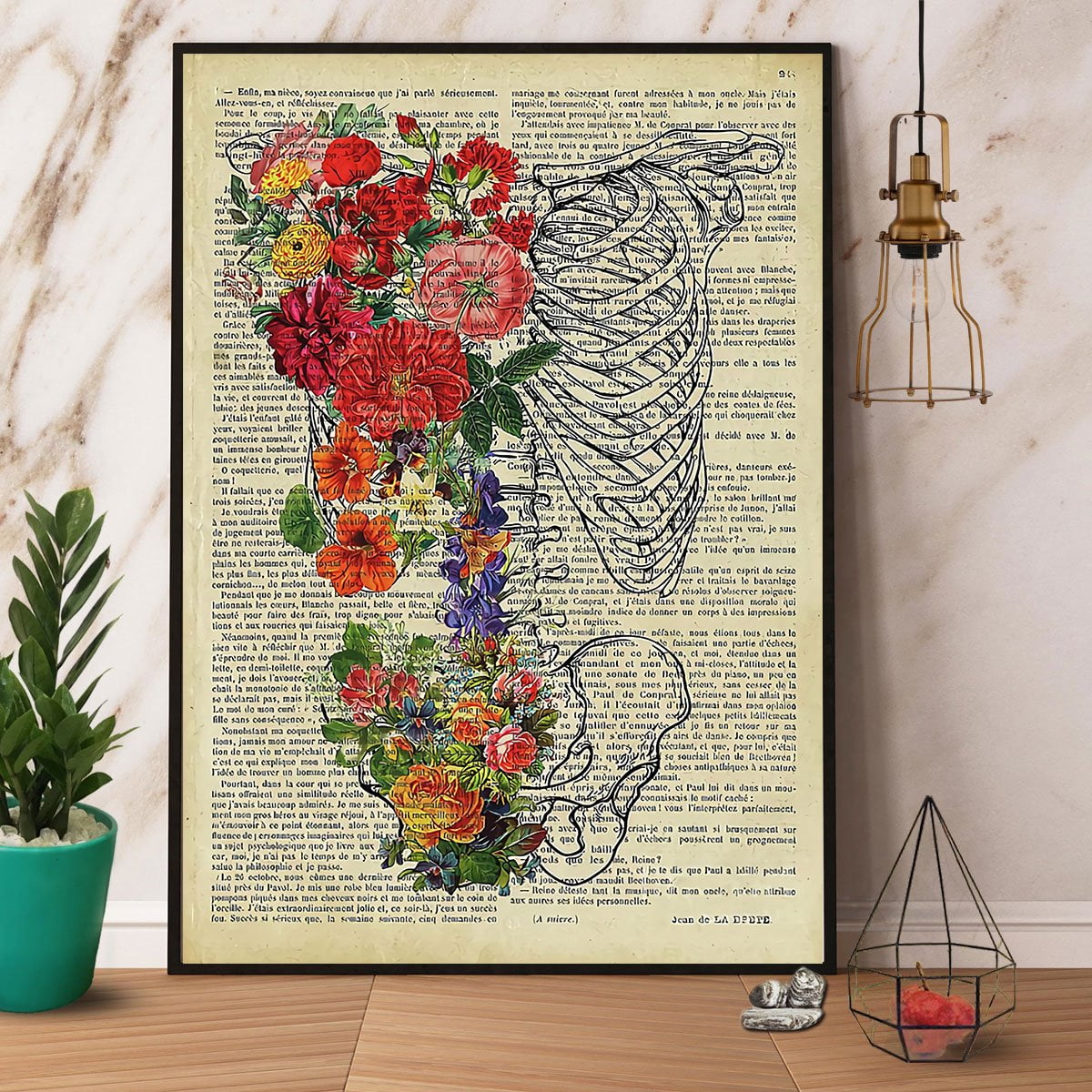 Rib Flower Radiologist Paper Poster No Frame Matte Wall Art Decor 11 x ...