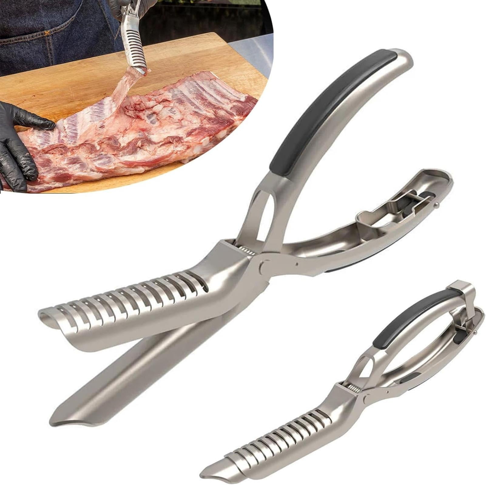 Rib Prep Pro, BBQ Rib Skinner, Rib Membrane Remover Stainless Steel ...