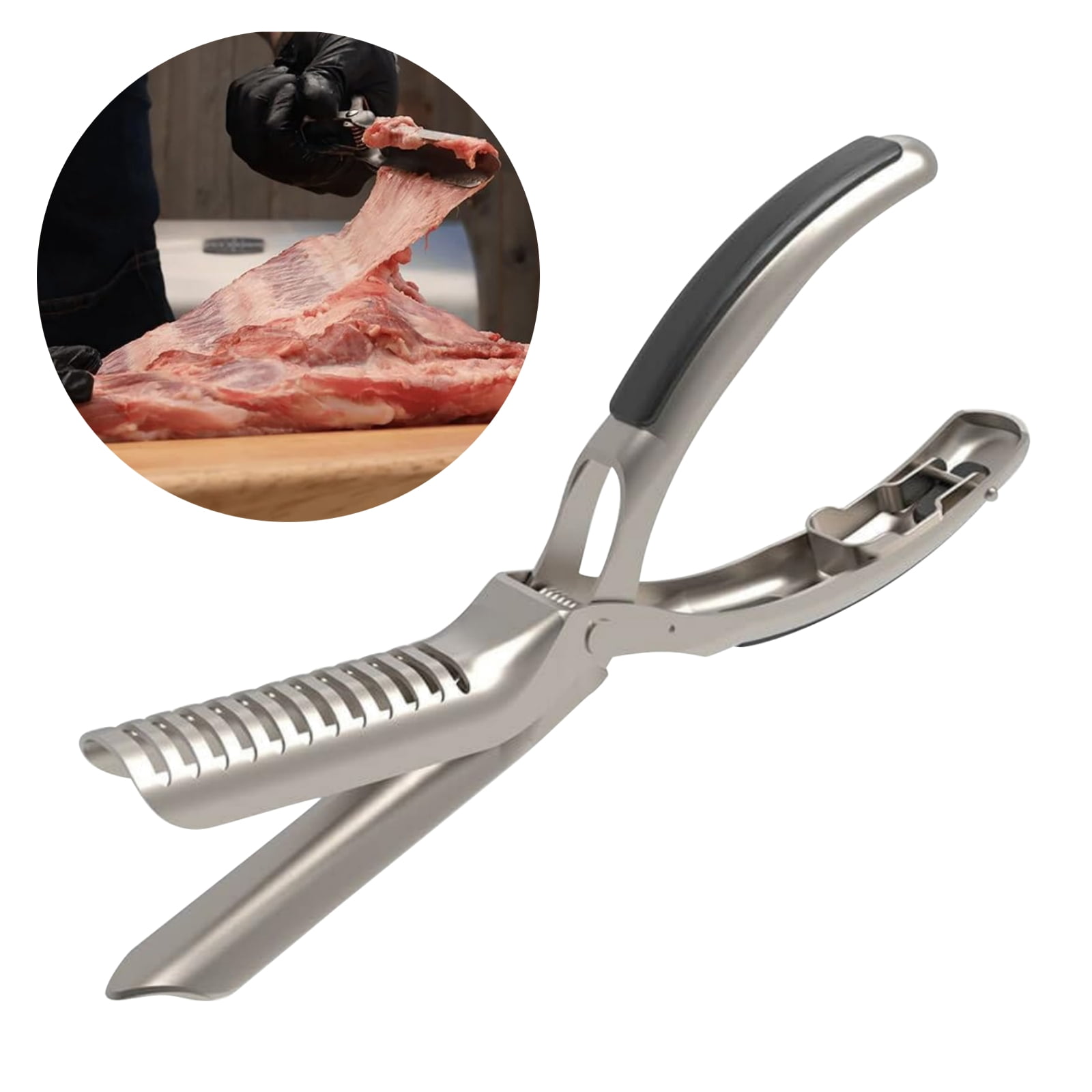 Rib Prep Pro, BBQ Rib Skinner, Rib Membrane Remover Stainless Steel ...