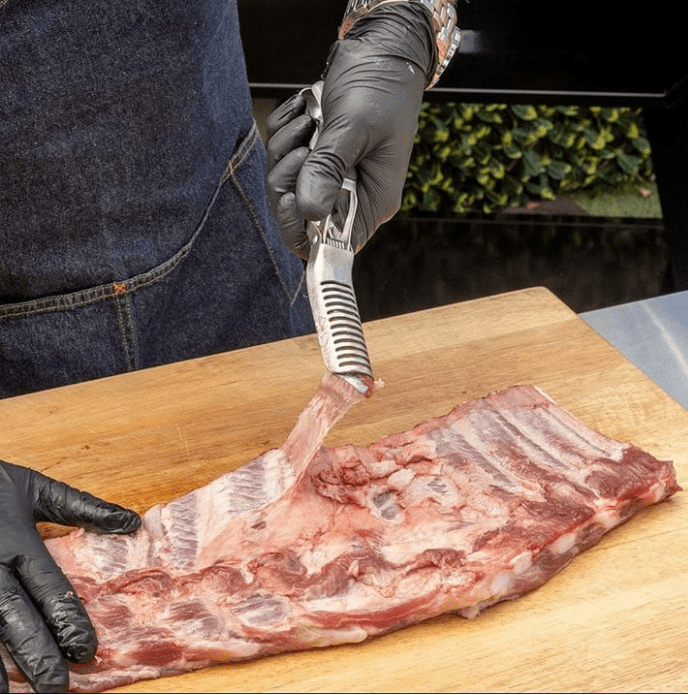 Rib Prep Pro, Rib Membrane Remover Tool Guide, Trimming, Peeling, and ...