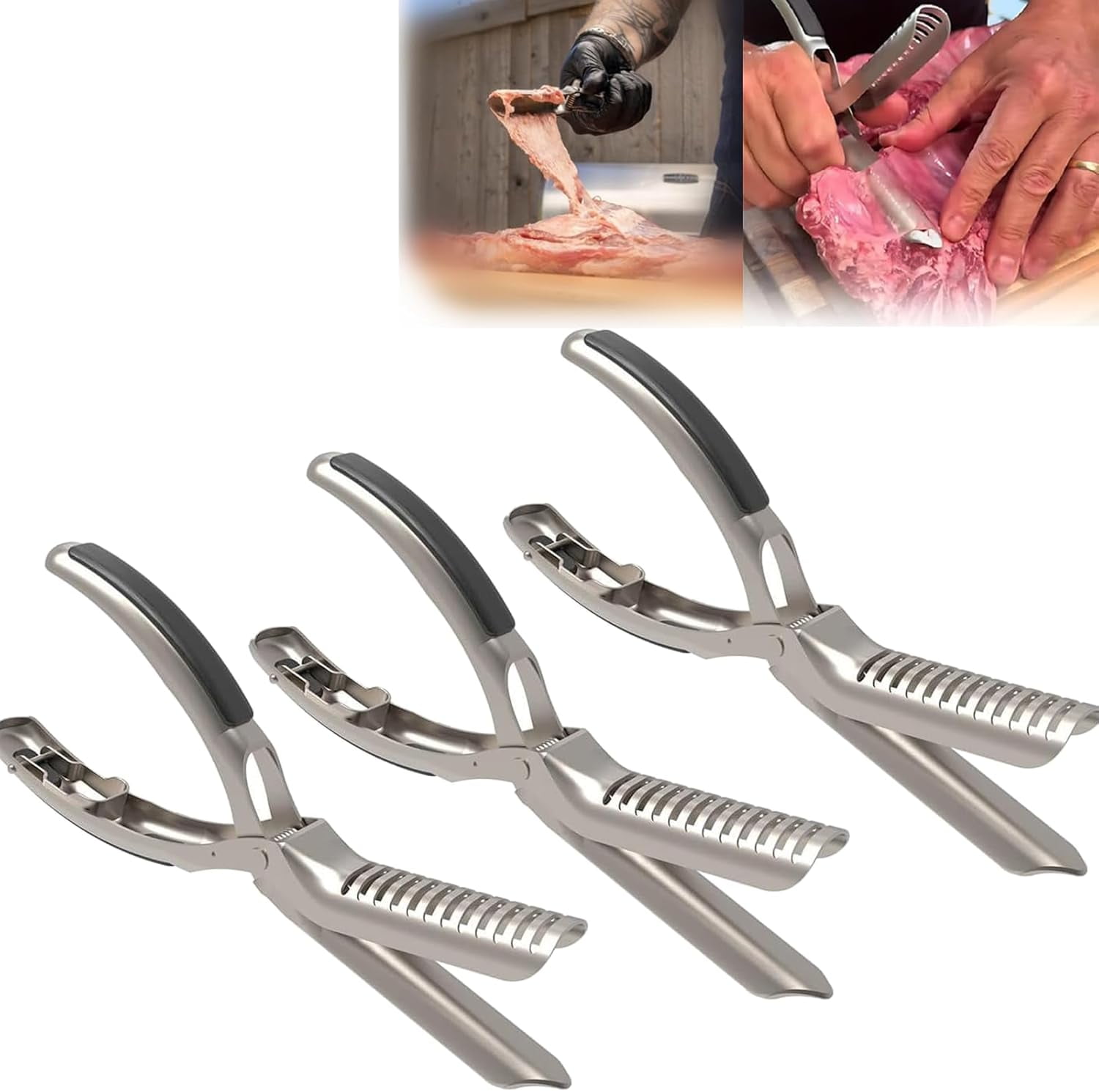 Rib Prep Pro, Rib Prep Tool Membrane Remover, Stainless Steel Skinning ...