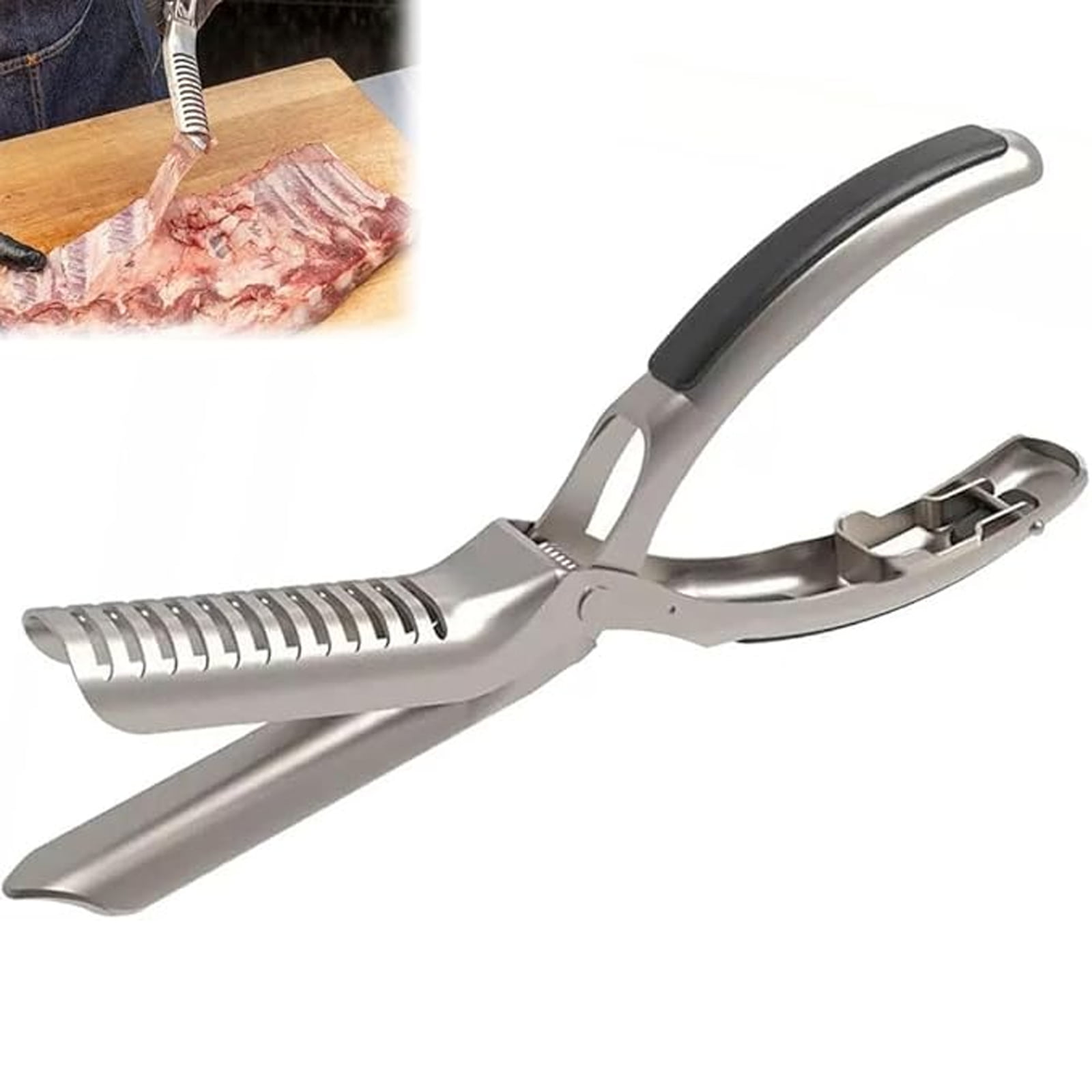 Rib Prep Tool Membrane Remover, Barbecue BBQ Rib Skinner, Pork Meat ...