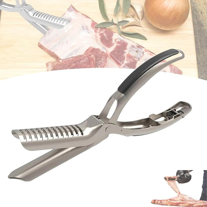 Rib Prep Tool Pro, Rib Membrane Remover Stainless Steel Tool Kit, BBQ ...