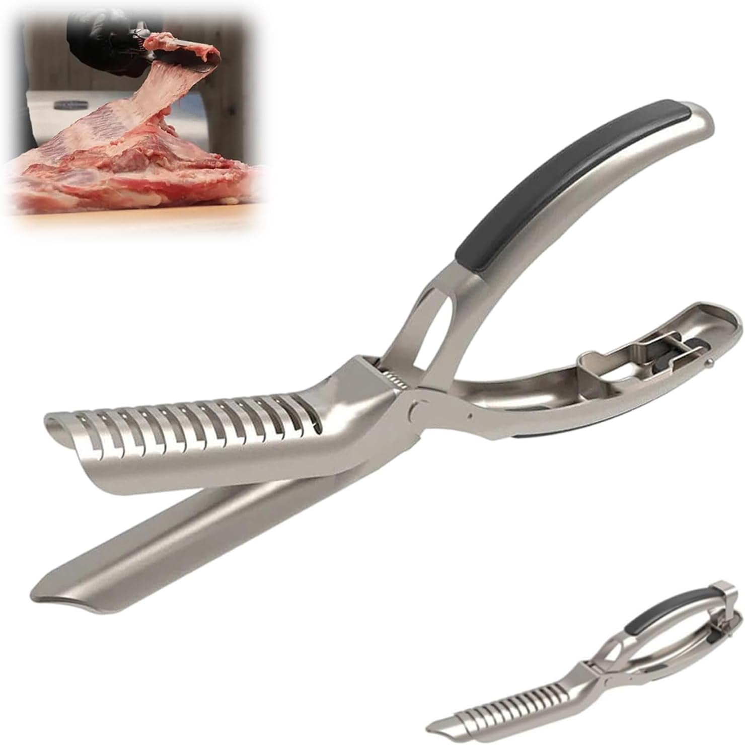 Rib Prep Tool, Rib Membrane Remover Stainless Steel Tool Kit, BBQ Rib ...