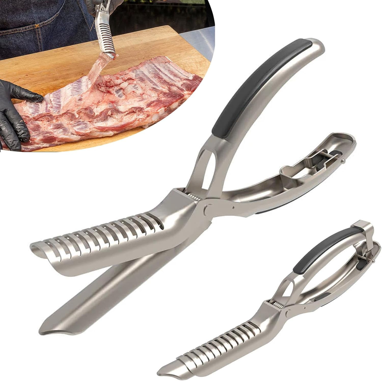Rib Prep Tool, Rib Prep Tool Membrane Remover, BBQ Rib Skinner, Rib ...