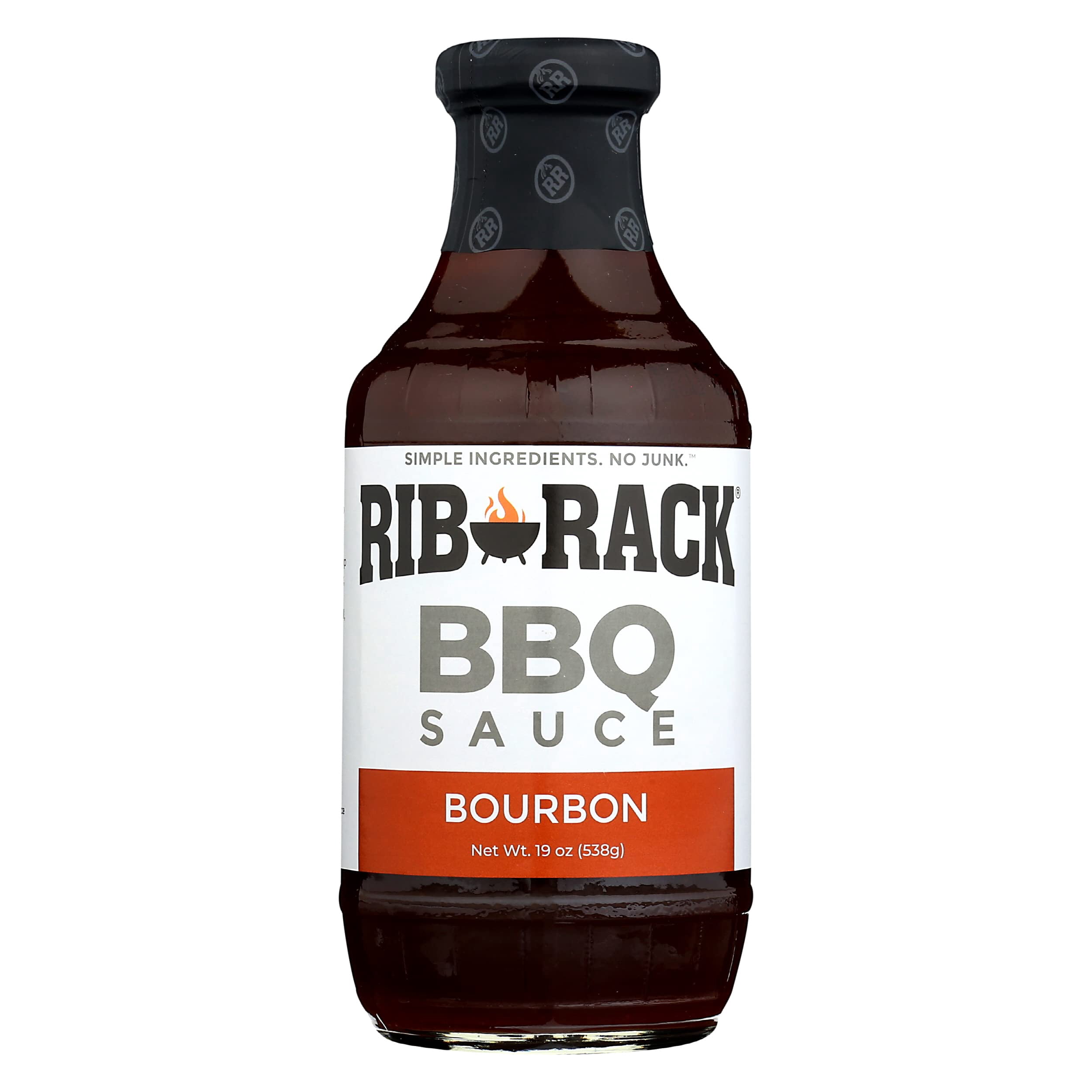Rib Rack All Natural Southern Bourbon BBQ Sauce, 19 Ounce (Pack of 6 ...