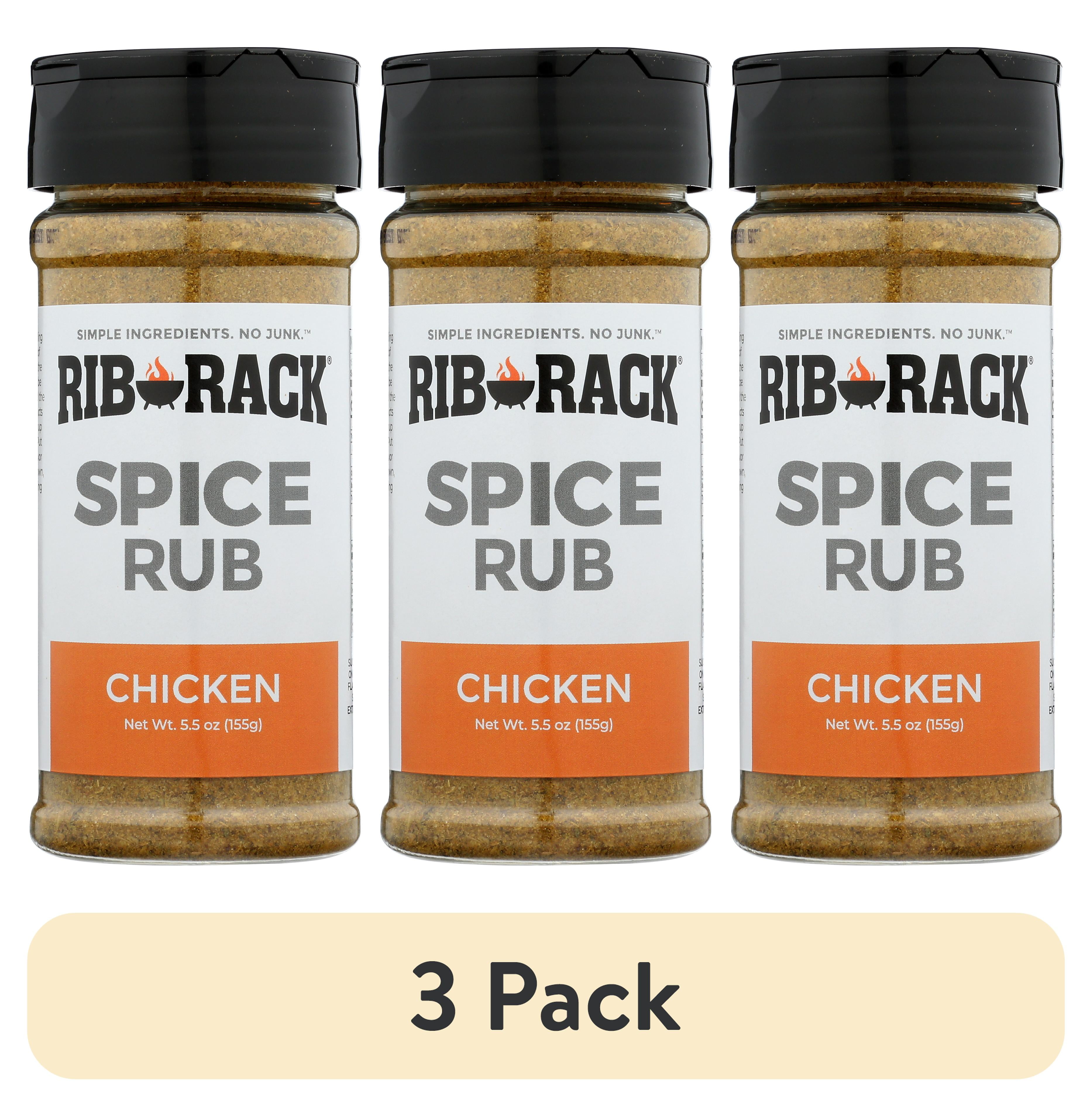 (3 pack) Rib Rack Chicken Rub, 5.5 oz. (Seasoning) - Walmart.com