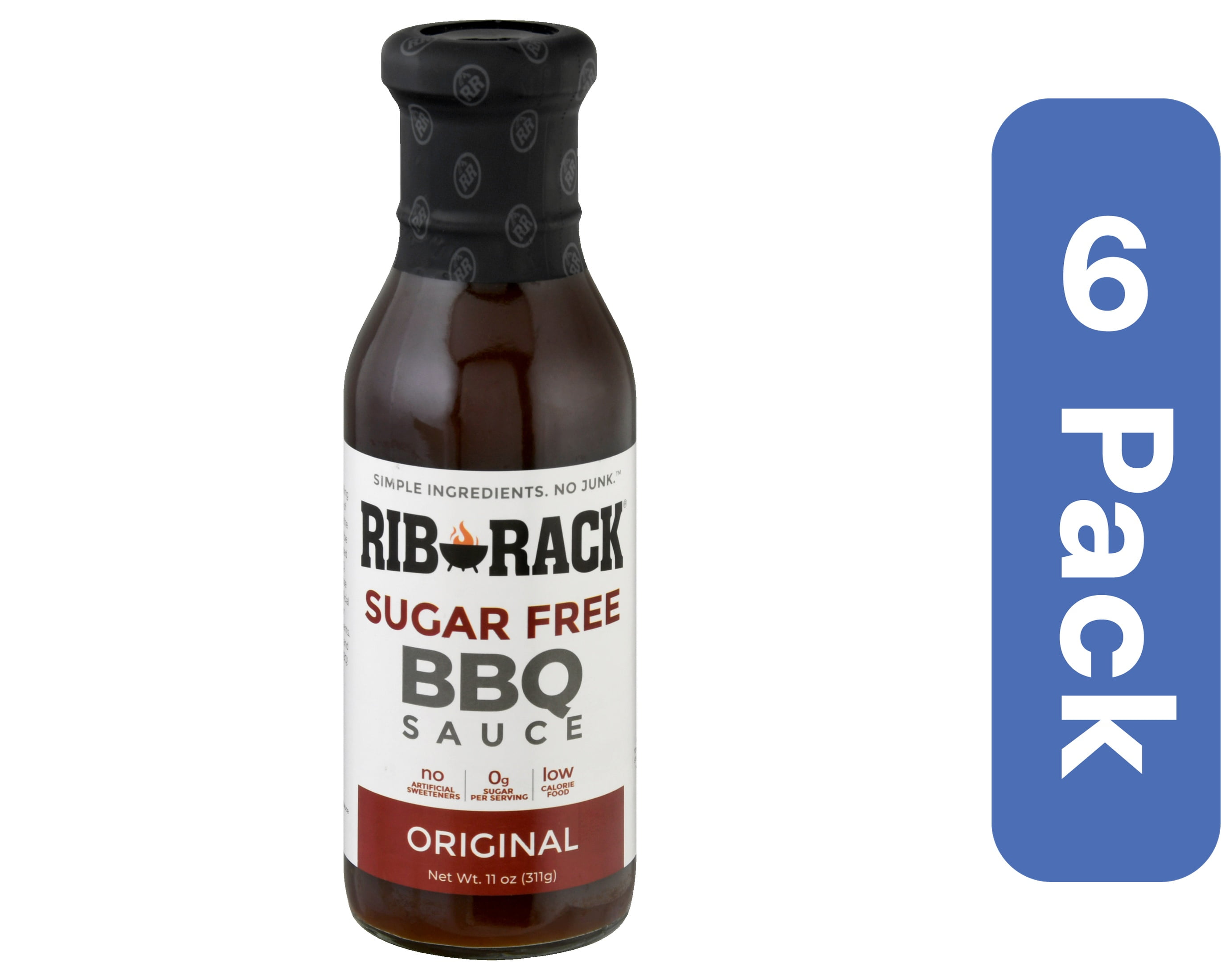 Rib Rack Original BBQ Sauce 11 oz (Pack Of 6) - Walmart.com