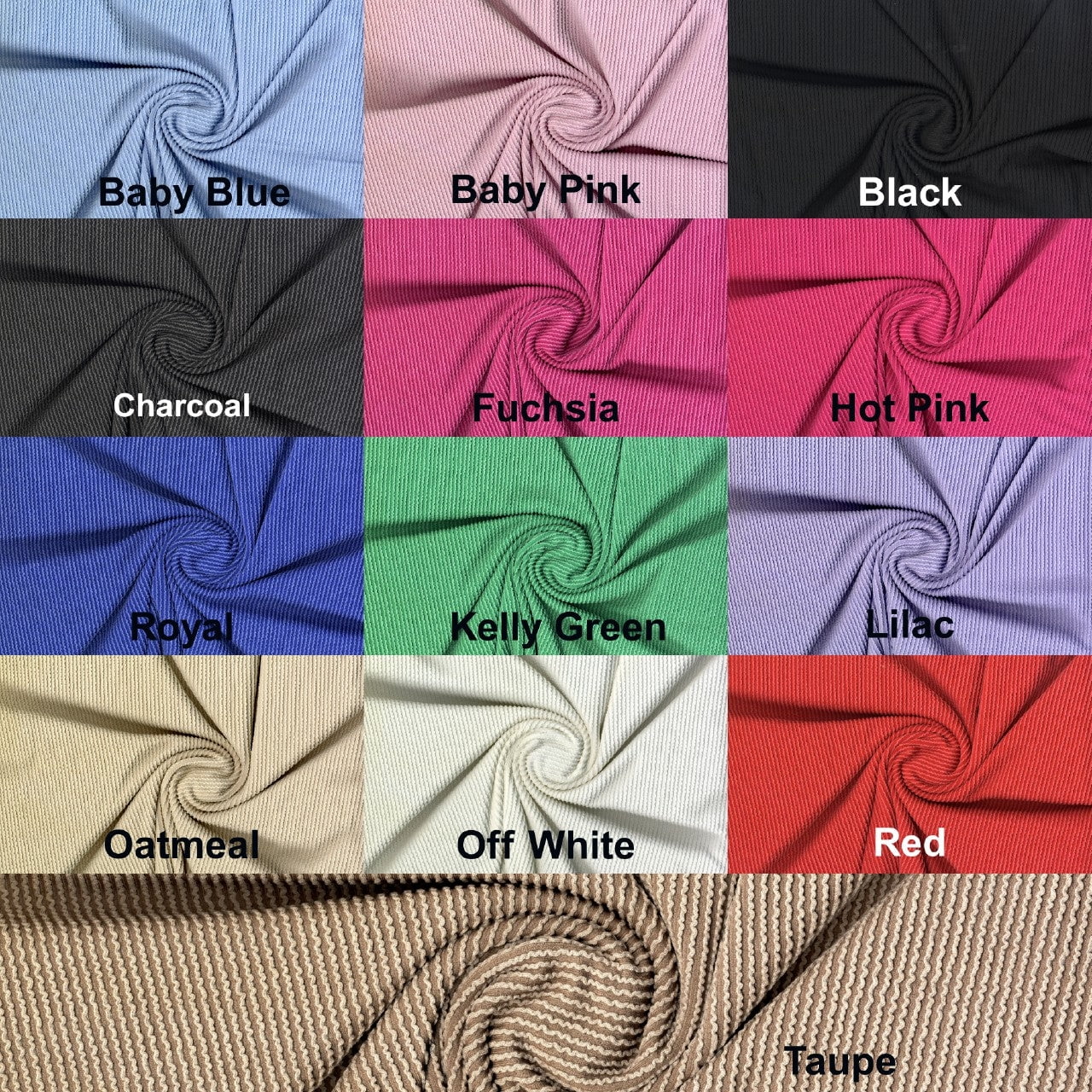 Rib Urban Knit Fabric, Stretch Rayon Spandex, Soft Rib Sewing Craft ...