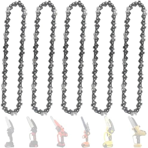 RibRave 5 Pieces 6 Inch Chainsaw Chain, Replacement Chains for 6 Inch ...