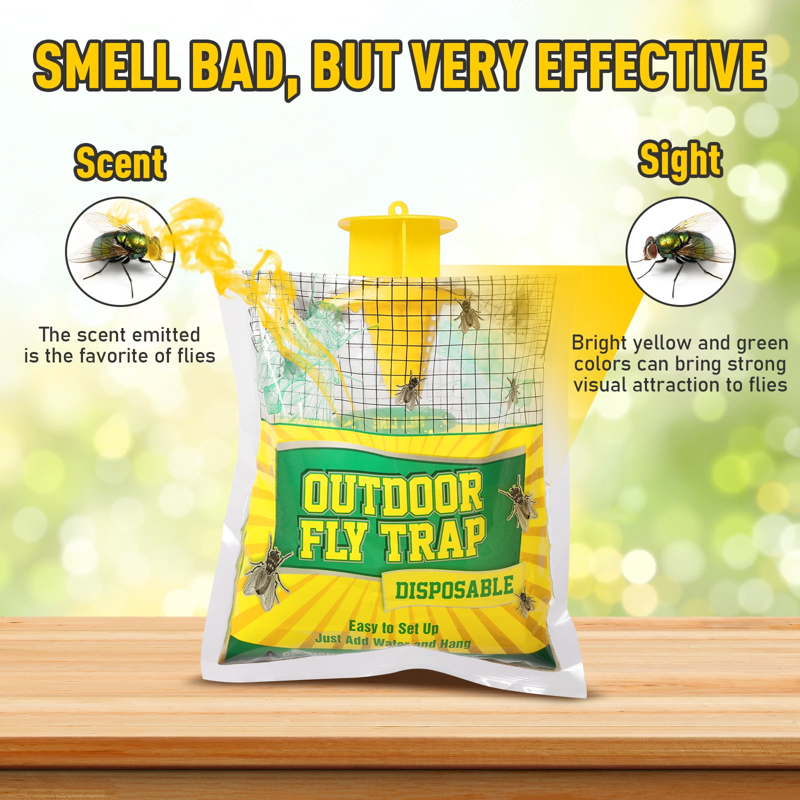 RibRave Horse Fly Trap -Fly Killer -Stable Horse Ranch Orchard -Fly ...