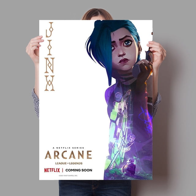 RibRave League of Legends Poster Canvas Art Poster, Jinx Wall Art ...