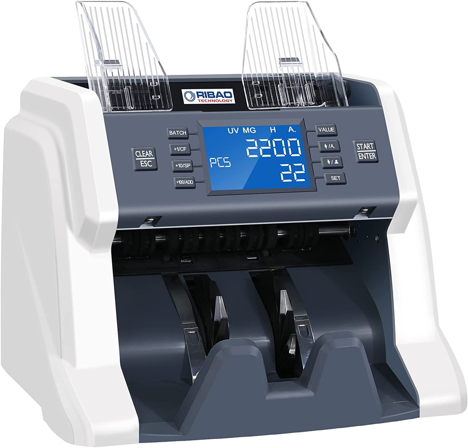 Ribao BC-35 Bill Counter Money Counter Machine Value Count Currency ...