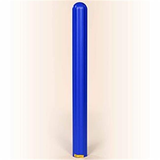 Ribbed Bollard Post Sleeve, 6 in. - Blue - Walmart.com