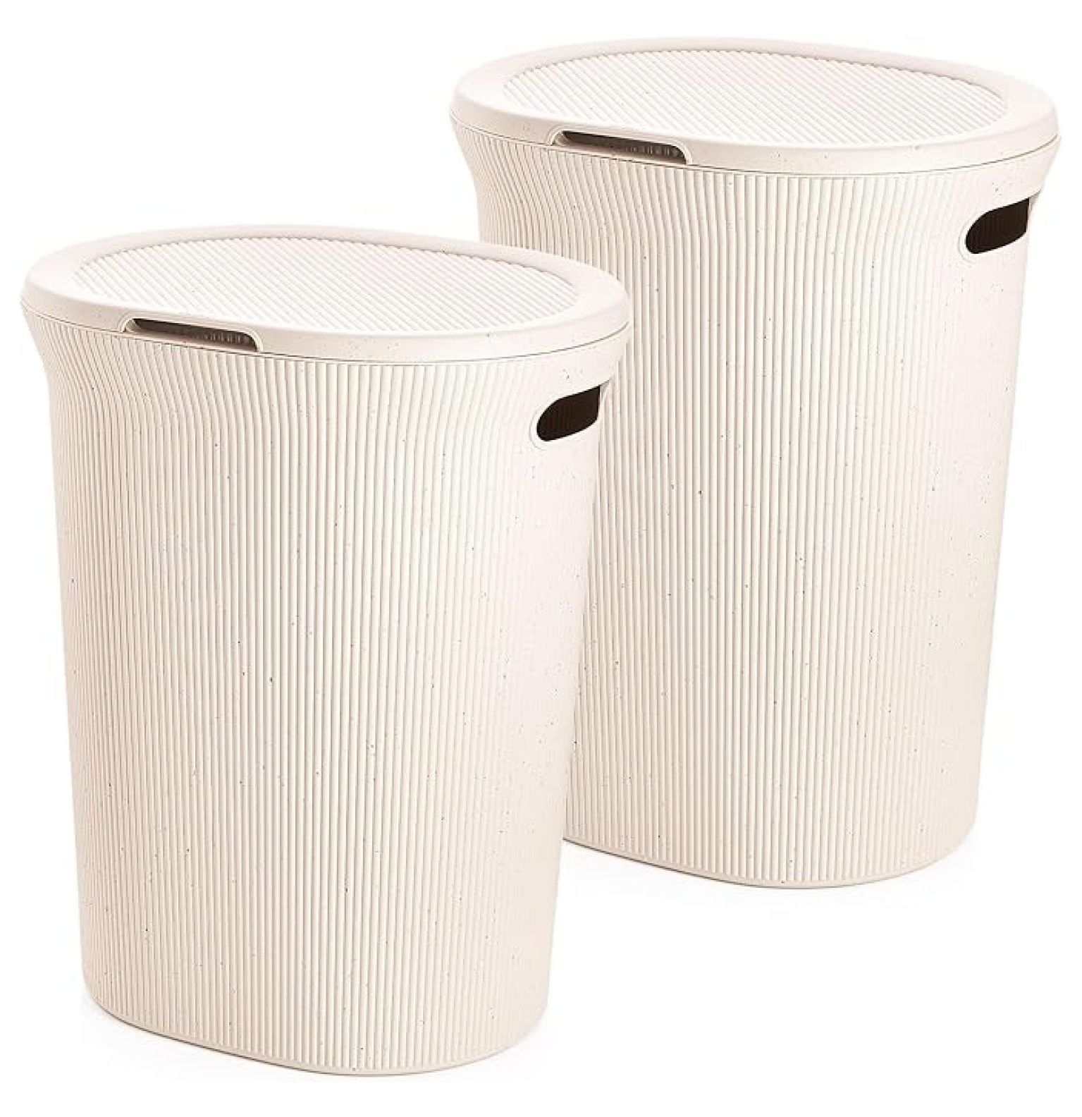 Ribbed Collection - Eco-Friendly Decorative Plastic Laundry Hamper with ...