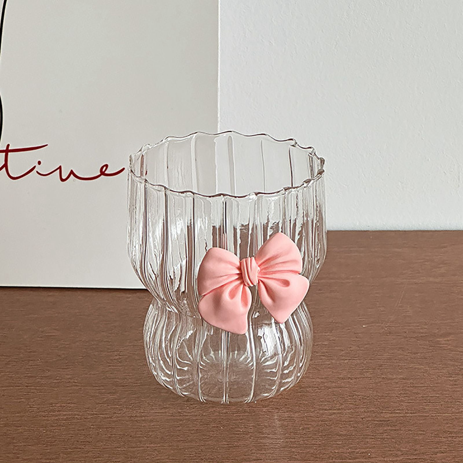 Ribbed Glass Cups Ripple Drinking Glasses 10 Oz Vintage Ribbed ...