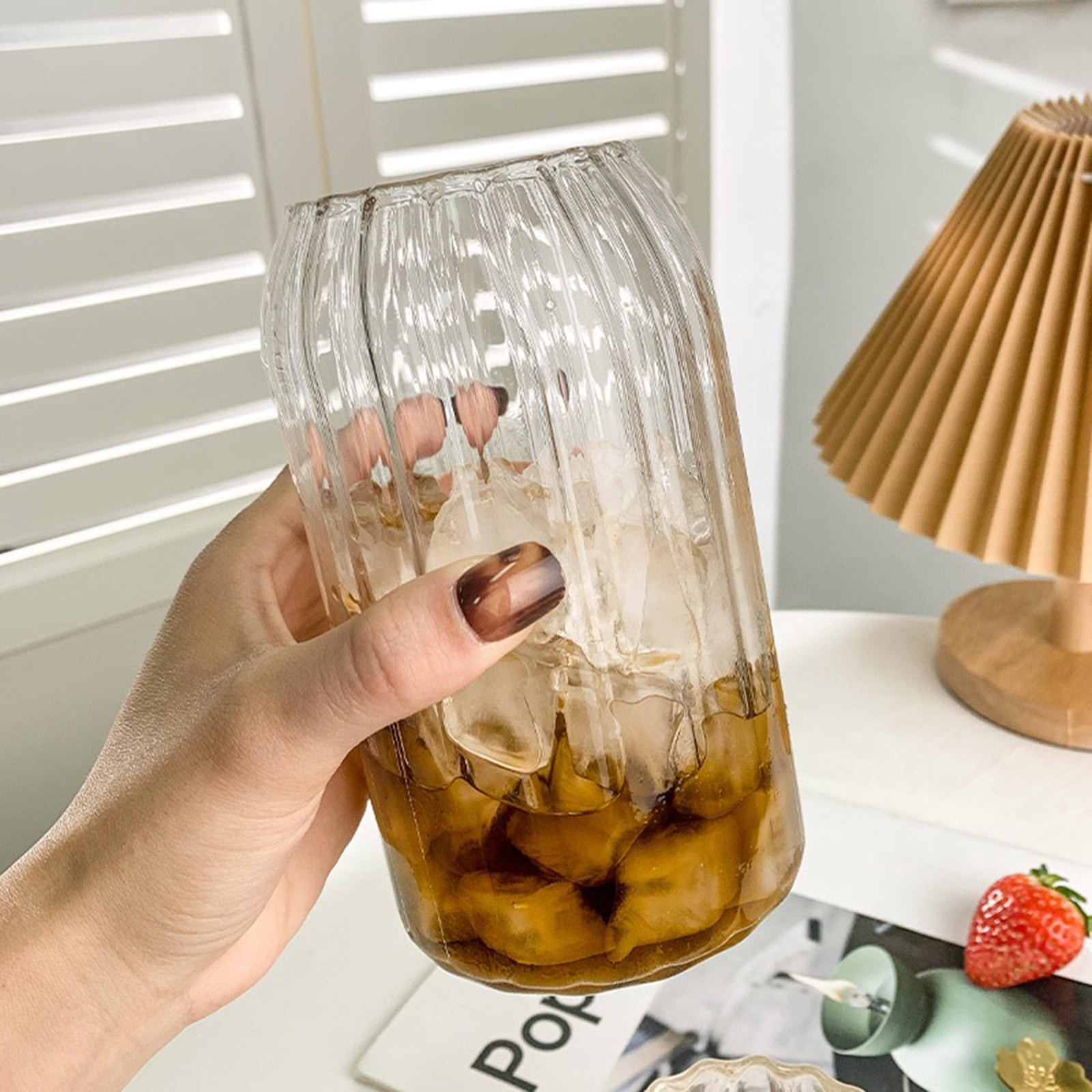 Ribbed Glassware, Glass Cup, Ribbed Drinking Glass, Ribbed Glasses ...