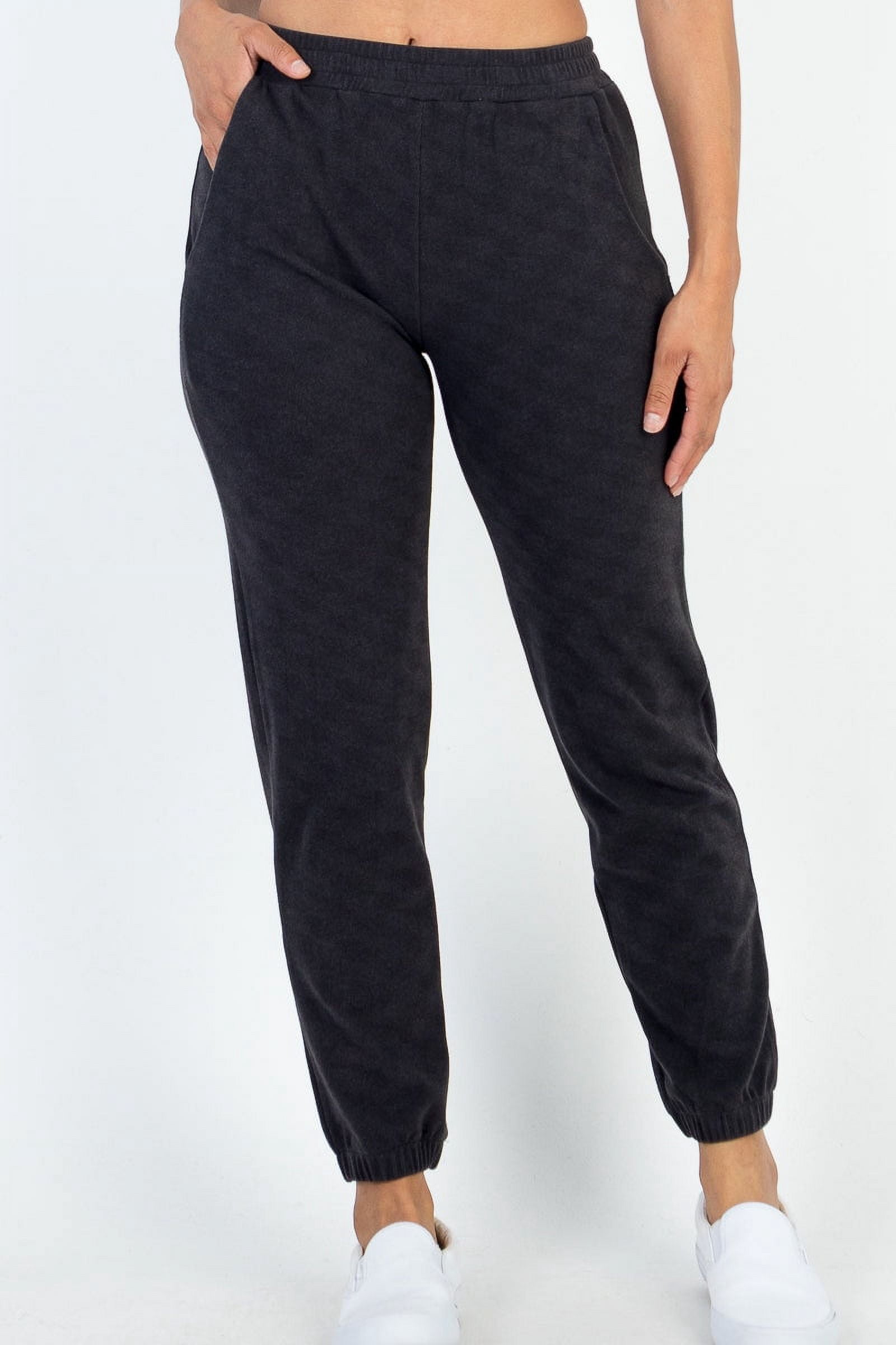 Ribbed Joggers with Side Pockets - Walmart.com
