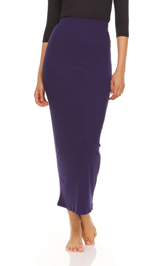 Ribbed Maxi Skirt For Women By BGDK- Bodycon Pencil Skirt With Elastic ...