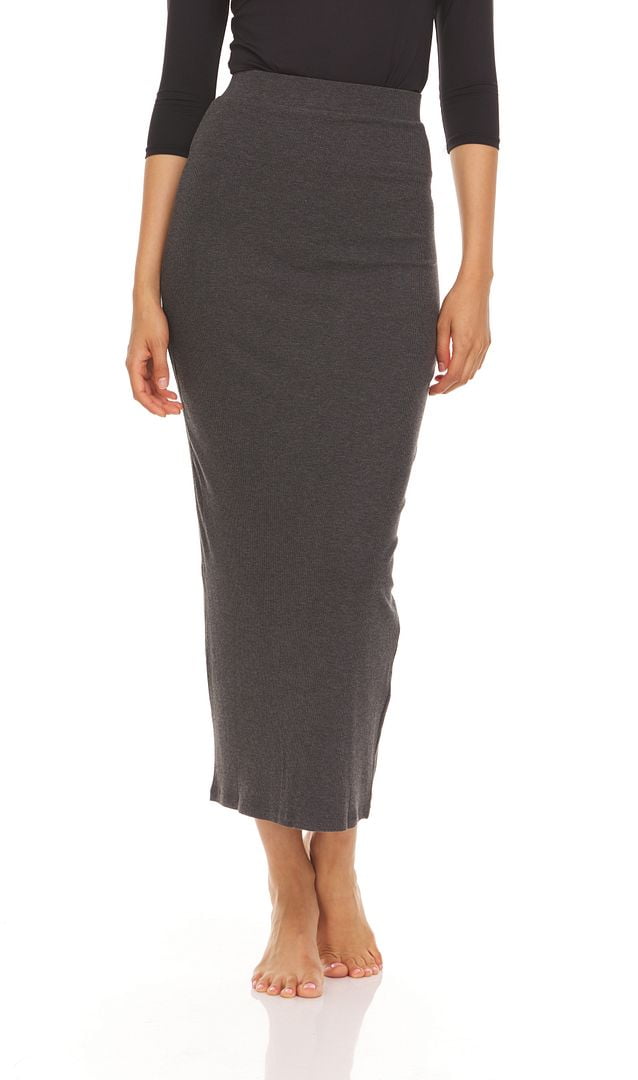 Ribbed Maxi Skirt For Women By BGDK- Bodycon Pencil Skirt With Elastic ...
