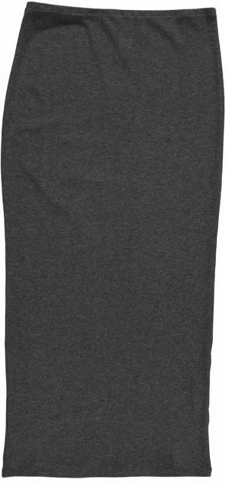 Ribbed Midi Skirt For Women By BGDK- Bodycon Pencil Skirt With Elastic ...