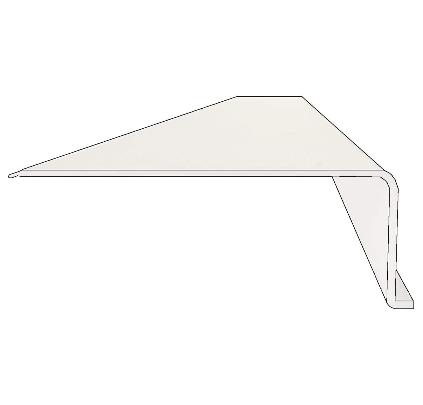 Ribbed Under Cabinet Acrylic Replacement Lens L-Shape Width 2-3/4 x ...