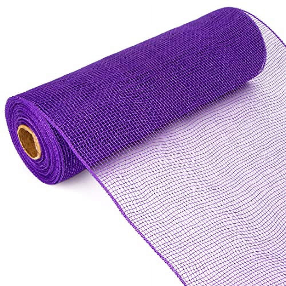 Ribbli Purple Mesh Ribbon,10 inch x 30 feet(10Yard), Halloween Ribbon ...