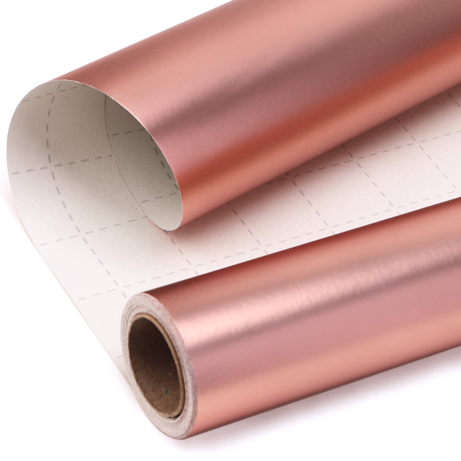 Ribbli Rose Gold Metallic Wrapping Paper BSL1 Matte Rose Gold Solid ...