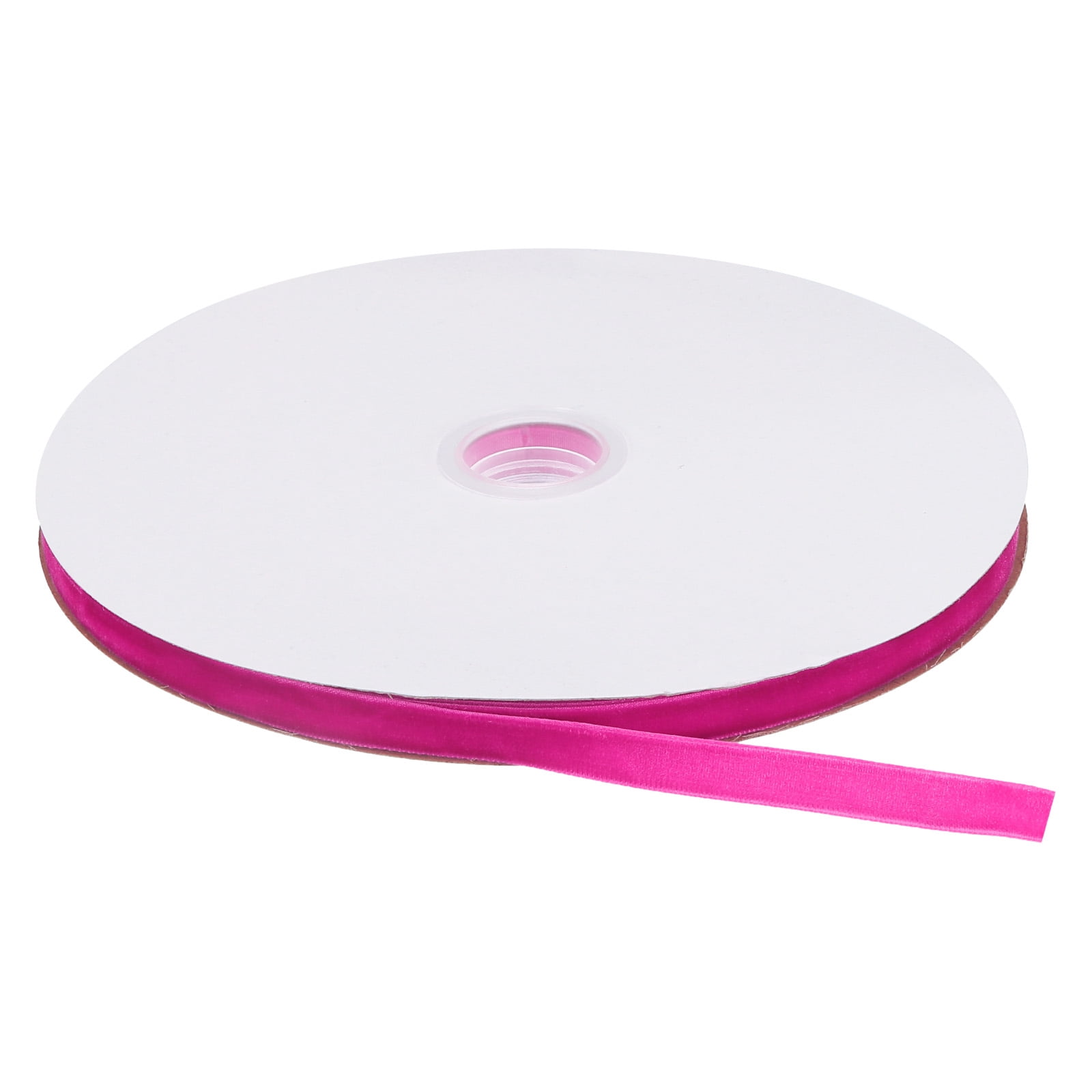 Uxcell Velvet Ribbon 3/8" x 25 Yard Single Face Spool Silky for DIY ...