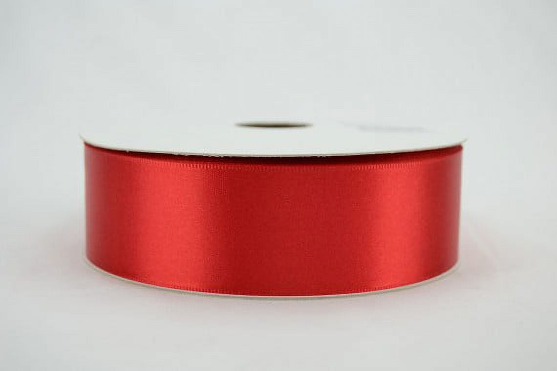 Ribbon Bazaar Brazilian Double Faced Satin 7/16 inch (11 mm) Red 50 ...