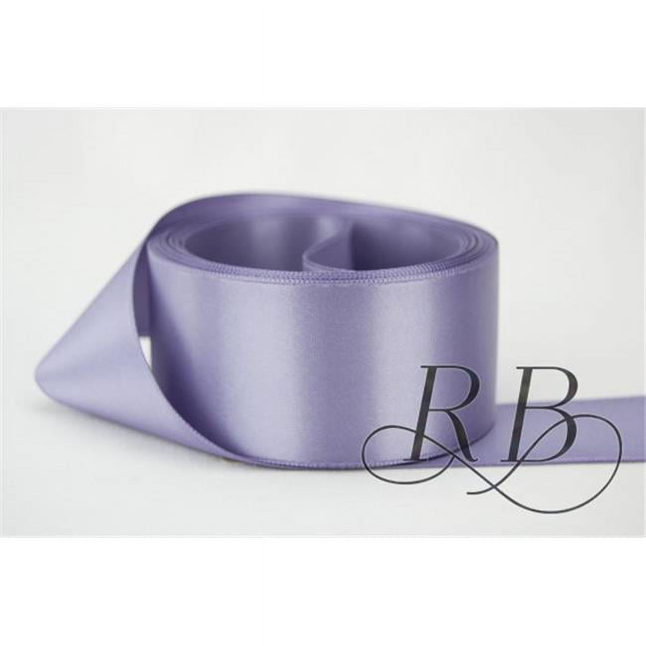 Ribbon Bazaar Double Faced Satin 1-1/2 inch Thistle 50 yards 100% ...