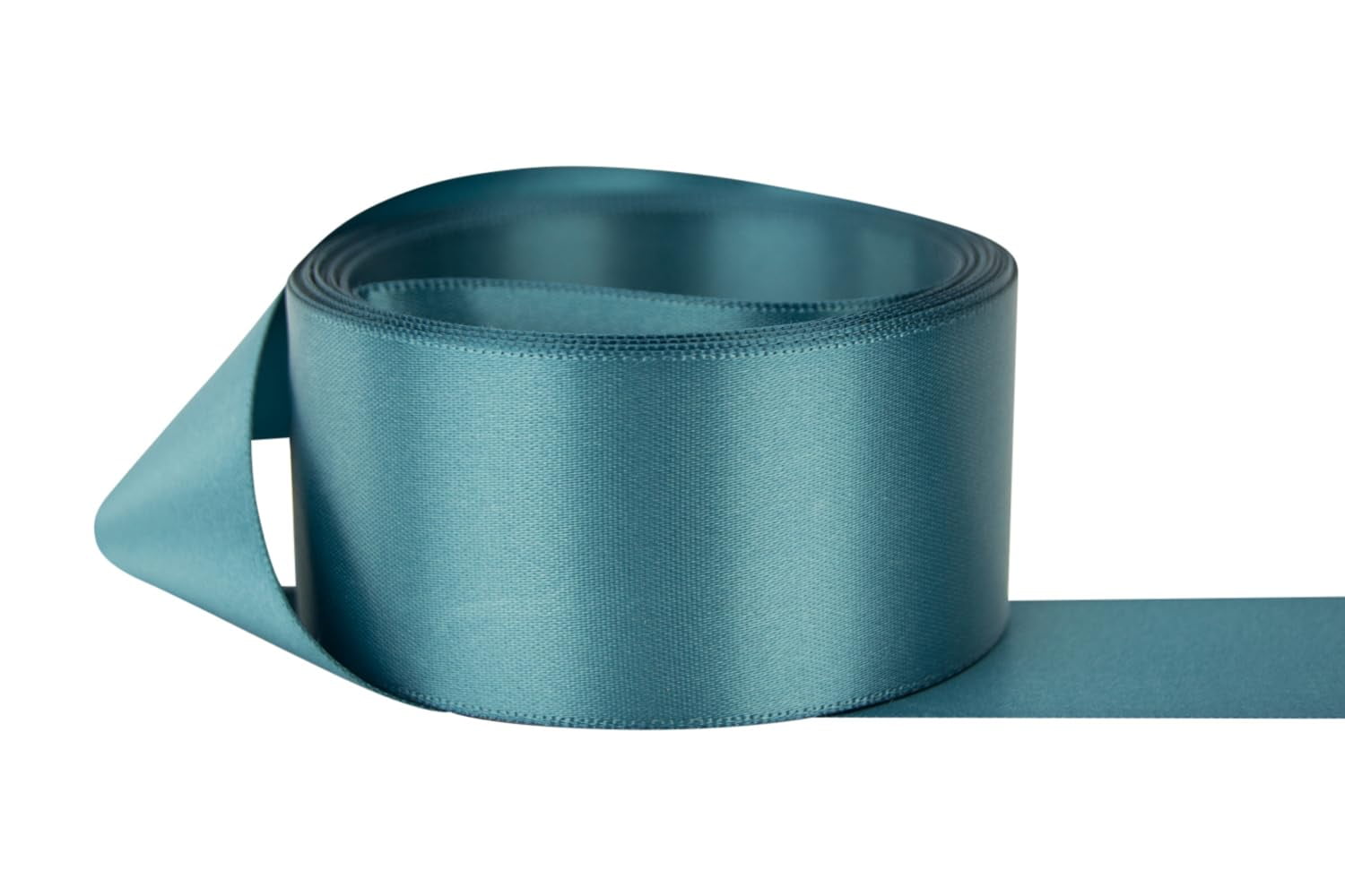 Ribbon Bazaar Double Faced Satin 5/8 inch Blue Haze 50 yards 100% ...