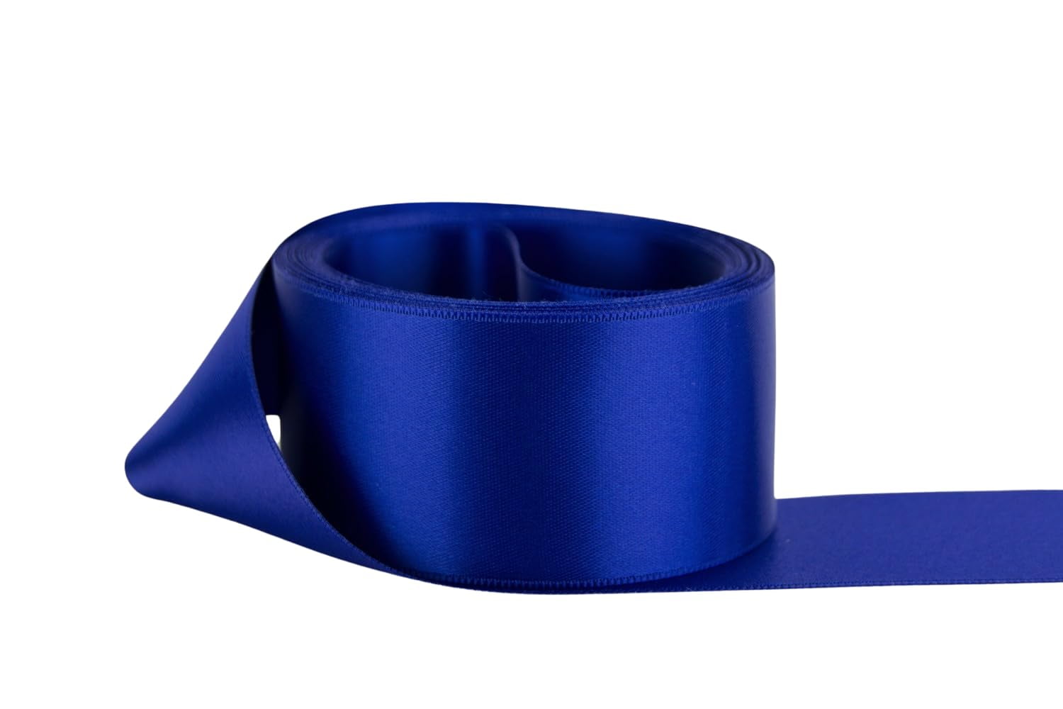 Ribbon Bazaar Double Faced Satin 5/8 inch Cobalt 50 yards 100% ...