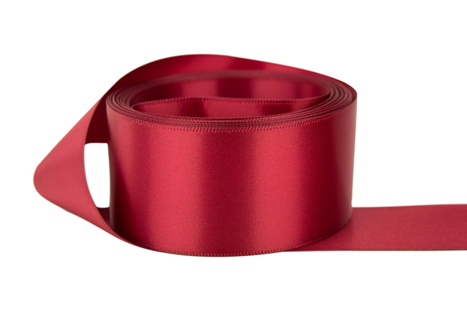 Ribbon Bazaar Double Faced Satin 7/8 inch Brick Red 50 yards 100% ...