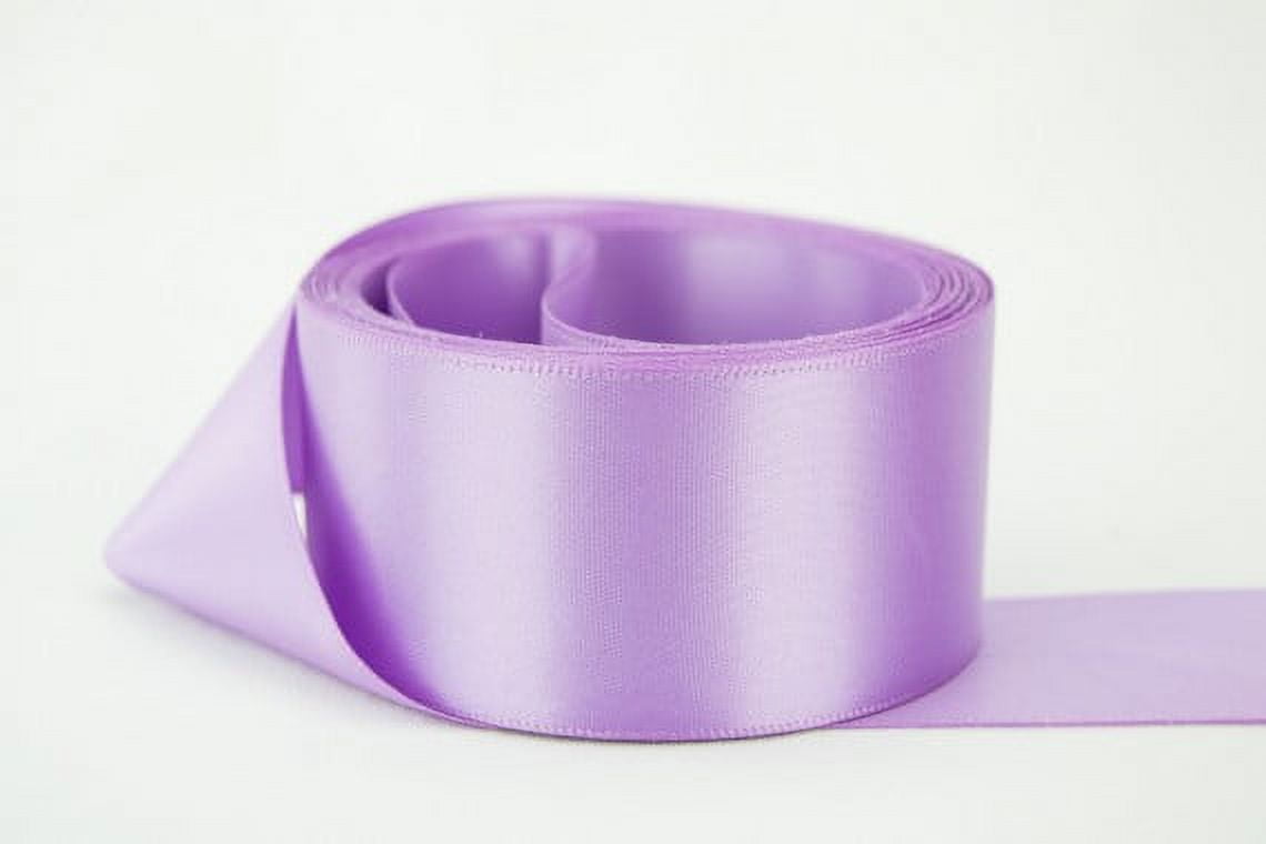 Ribbon Bazaar Double Faced Satin 7/8 inch Lilac 25 yards 100% Polyester ...