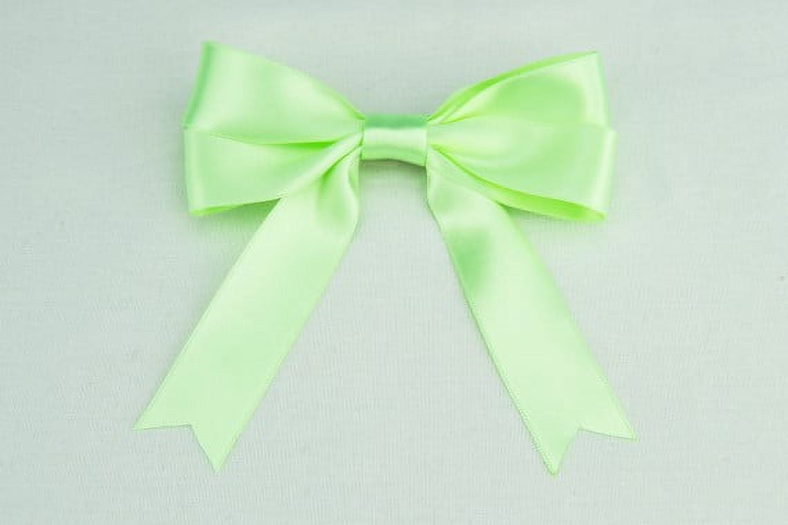 Ribbon Bazaar Luxious Satin 1 inch Pastel Green 25 yards 100% Polyester ...