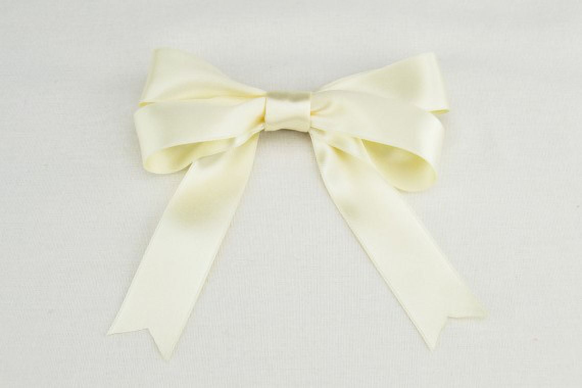 Ribbon Bazaar Luxious Satin 2-3/4 inch Candlelight 25 yards 100% ...