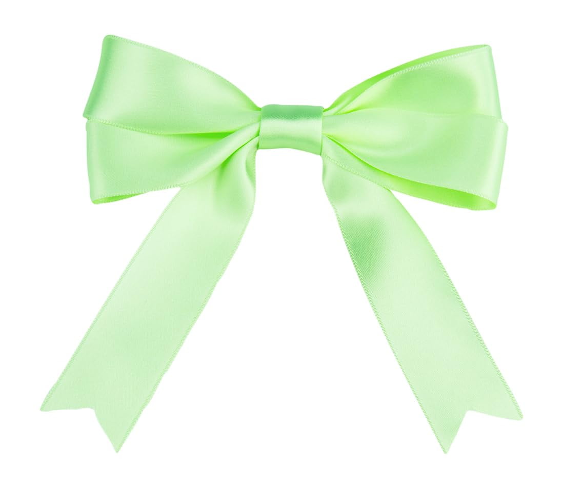 Ribbon Bazaar Luxious Satin 5/8 inch Pastel Green 25 yards 100% ...