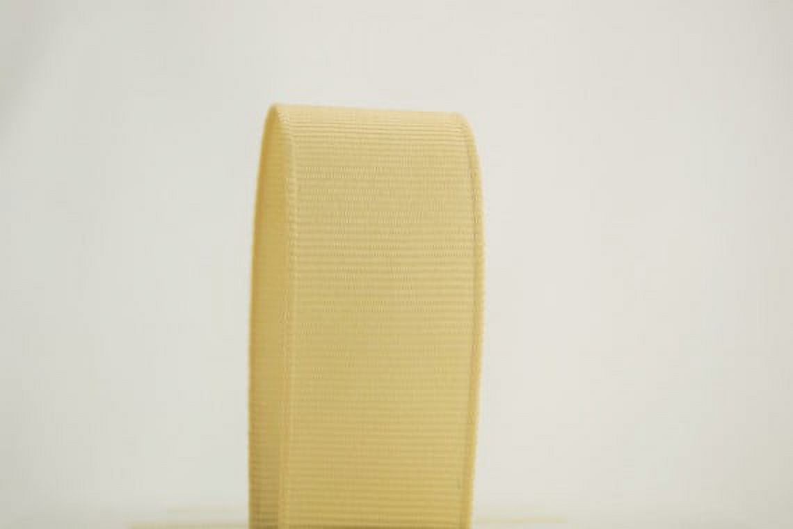 Ribbon Bazaar Solid Grosgrain Ribbon 7/8 inch Beige 50 yards 100% ...
