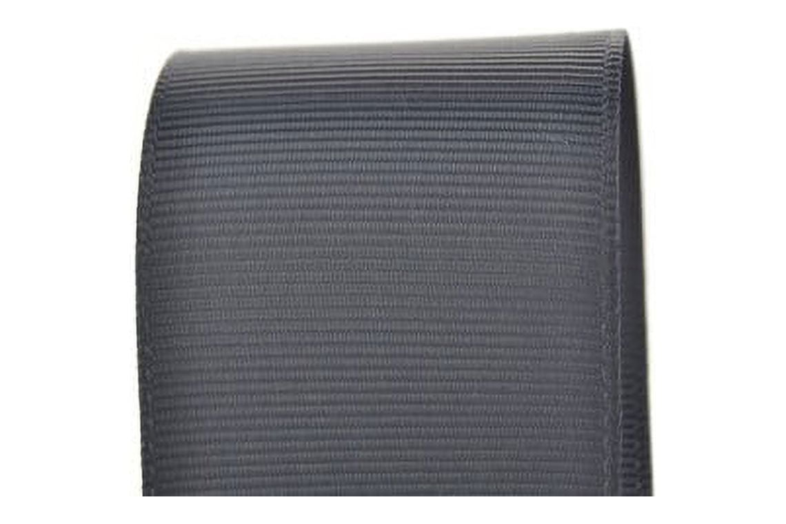 Ribbon Bazaar Solid Grosgrain Ribbon 7/8 inch Charcoal 50 yards 100% ...