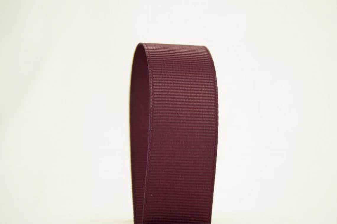 Ribbon Bazaar Solid Grosgrain Ribbon 7/8 inch Sangria 50 yards 100% ...