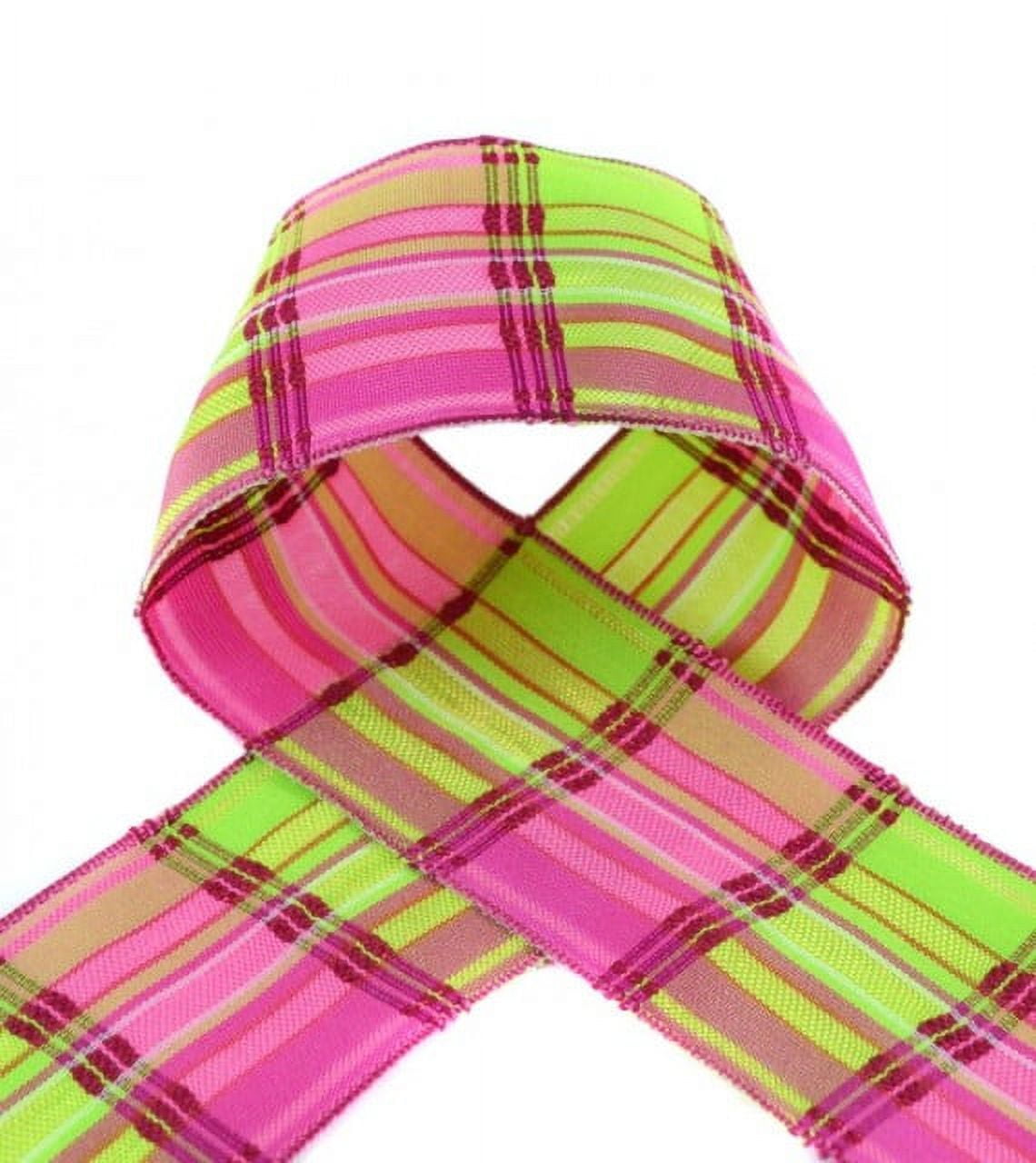 Ribbon Bazaar Wired Multi Color Ribbed Taffeta 1-1/2 inch Magenta ...