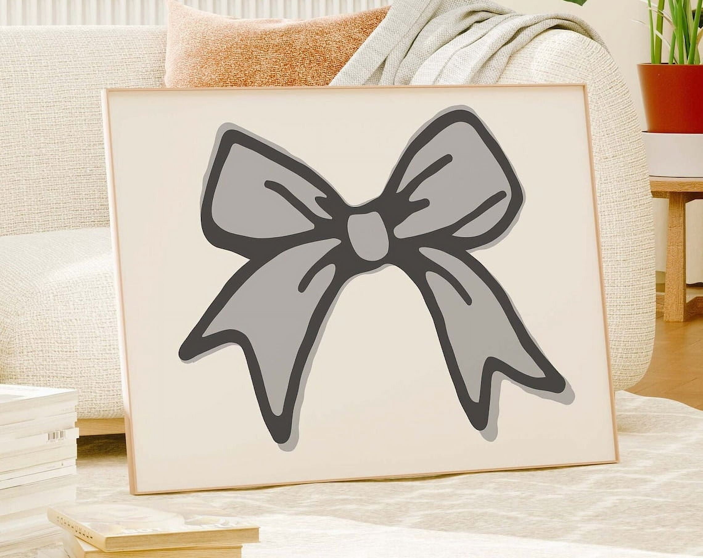 Ribbon Bow Print, Art, Balletcore Wall Art, Cute Nursery Wall Art ...